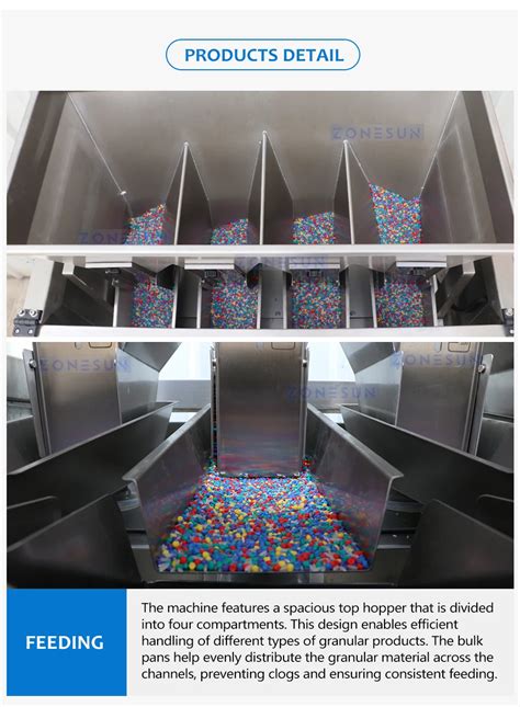 Zonesun Zs Gw5 Automatic Particle Powder Weighing Filling Machine