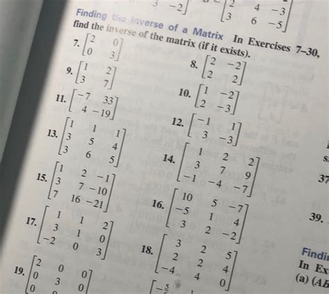 Solved U 2 3 4 3 6 5 Finding The Inverse Of A Matrix