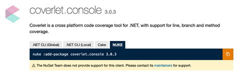Add A NUKE Tab For NuGet Packages Issue NuGet Home GitHub