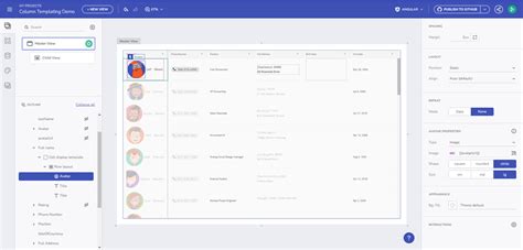 getting started with app builder grid column templates
