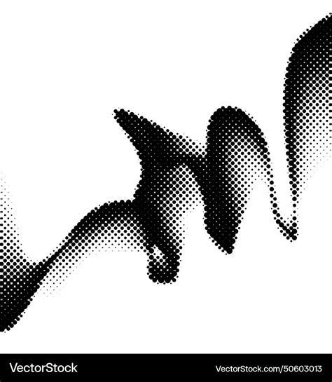 Abstract Dotted Waveforms Royalty Free Vector Image