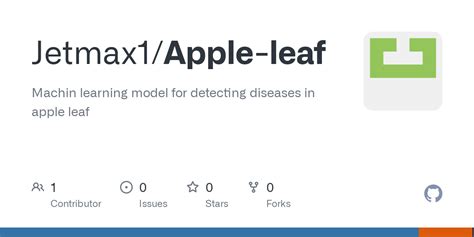 GitHub Jetmax1 Apple Leaf Machin Learning Model For Detecting