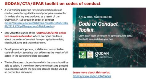 Godan Agriculture Code Of Conduct Toolkit Pptx
