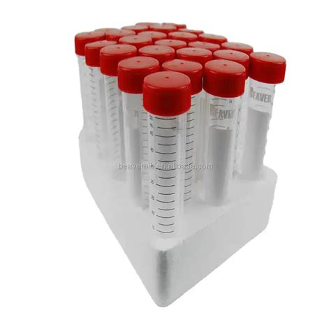 50 Ml 실험실 소모품을 위한 거품 홀더 없는 플라스틱 원뿔 분리기 관