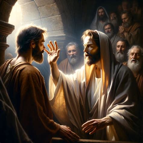 Saint Thomas The Apostle With Jesus Christ The Miracles Of Christ