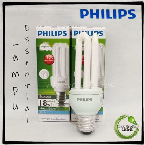 Jual Lampu Essential Watt Philips Lampu Plc W Putih Lampu Jari Philips Shopee Indonesia