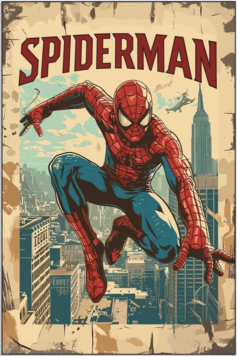 Plakat Spiderman Grafisk Look In 2024 Spiderman Wall Poster