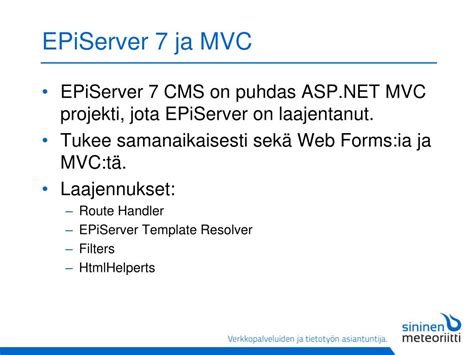 Ppt Episerver 7 Ja Mvc Powerpoint Presentation Free Download Id