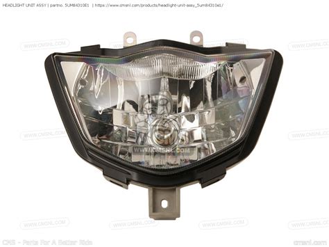 5um84310e1 Headlight Unit Assy Yamaha Buy The 5um 84310 E1 00 At Cmsnl