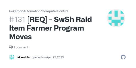 Req Swsh Raid Item Farmer Program Moves · Issue 131 · Pokemonautomationcomputercontrol