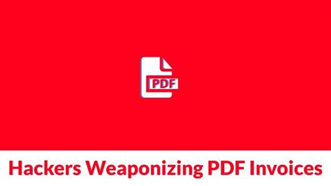 hackers use pdf invoices to attack windows linux macos sidharth