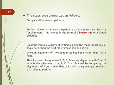 sequence homology search and multiple sequence alignment 1 pptx