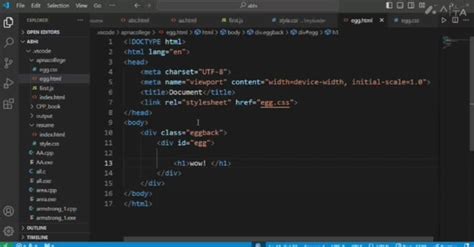 Abhishek Yadav On Linkedin Am Making An Egg In Vscode By Using Html