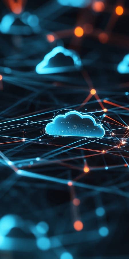 Visual Representation Of Cloud Networking In A Digital Ecosystem With