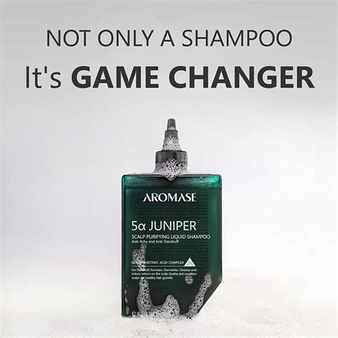 Aromase 5a Juniper Scalp Purifying Liquid Shampoo Award Winning Exfoliator For Dandruff