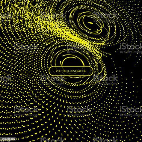 입자 배열입니다 추상 동적 배경입니다 기술 벡터 일러스트입니다 현대 패턴에서에서 만든입니다 3차원 형태에 대한 스톡 벡터 아트 및 기타 이미지 Istock