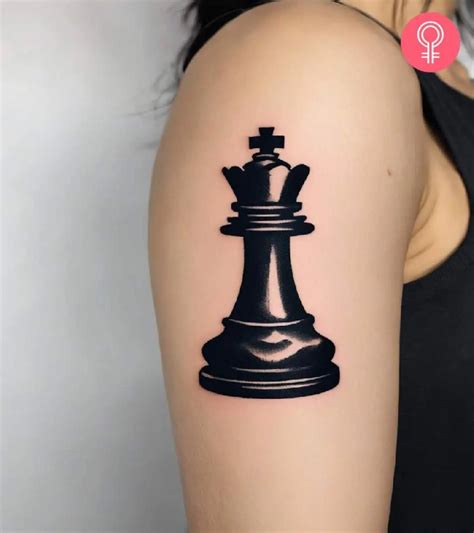 King And Queen Chess Piece Tattoo