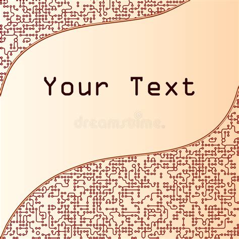 Business Template With Electronic Printed Circuit Board Stock Vector Illustration Of Board