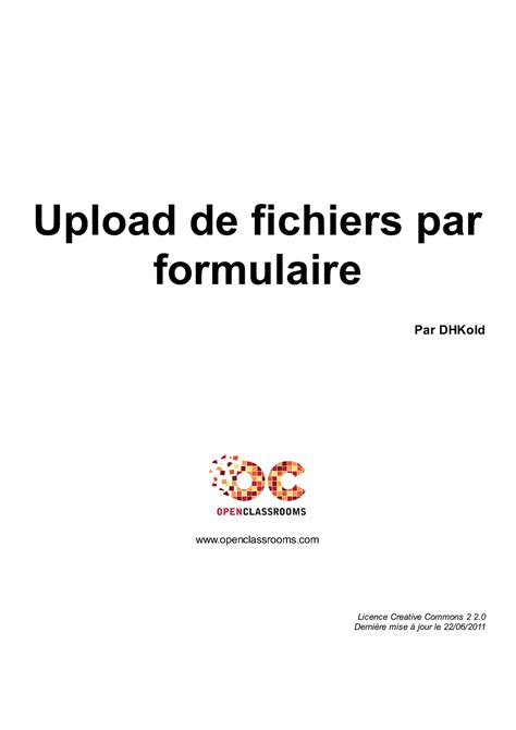 upload de fichiers par formulaire upload de fichiers par formulaire