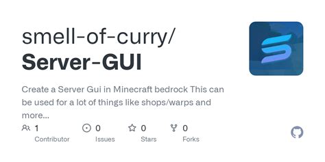 Github Smell Of Curry Server Gui Create A Server Gui In Minecraft Bedrock This Can Be Used