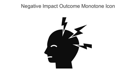 Negative Impact Outcome Monotone Icon In Powerpoint Pptx Png And Editable Eps Format PPT PowerPoint
