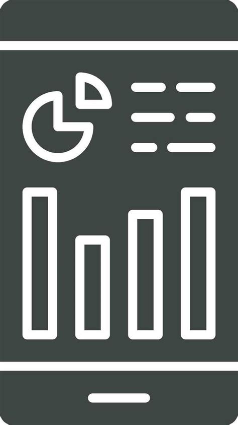 Stats On Cell Icon Vector Image Suitable For Mobile Apps Web Apps And