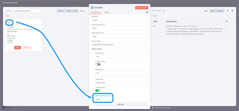 nocodb save file from webhook in attachment filed questions n8n