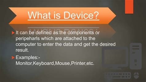 PPT On INPUT OUTPUT DEVICES PPTX