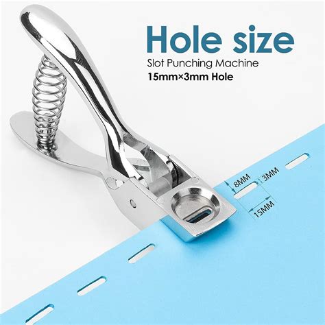 Mroco Hand Held Slot Punch For Id Cards 15mm X 3mm Slot Hole Puncher