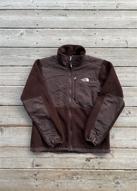 Vintage Mocha Brown North Face Denali Fleece Tactical Jacket Large