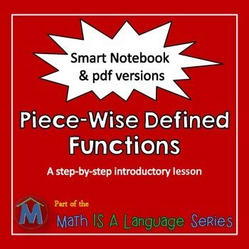 Piecewise Defined Function Teaching Resources Tpt