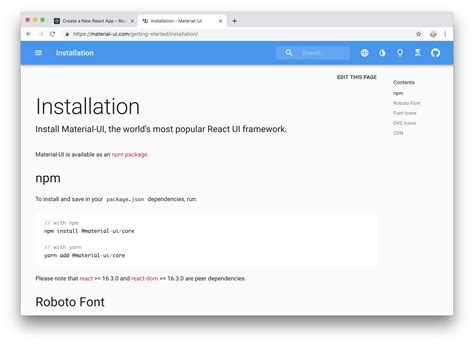 Link To Usage From Installation Doc · Issue 15079 · Muimaterial Ui