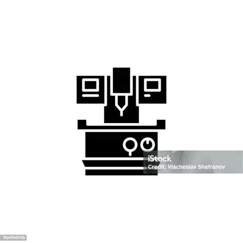 산업 기계 도구 블랙 아이콘 개념입니다 산업 기계 도구 평면 벡터 기호 기호 그림 강철에 대한 스톡 벡터 아트 및 기타 이미지