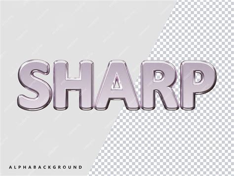 Premium Psd Sharp Text Effect Vector Illustration