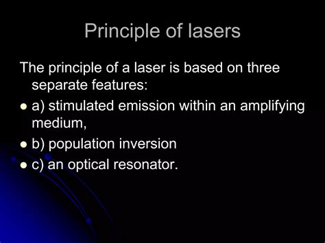 Lasers Basics Pptx Chemistry Science