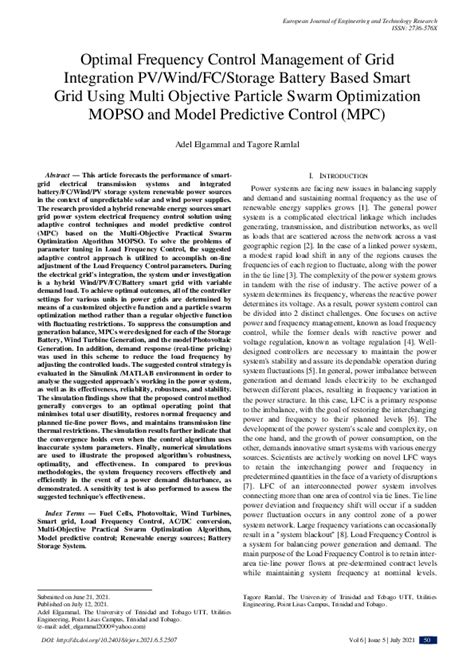 pdf optimal frequency control management of grid integration pv wind