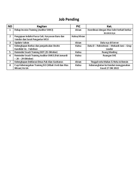 Job Pending Pdf