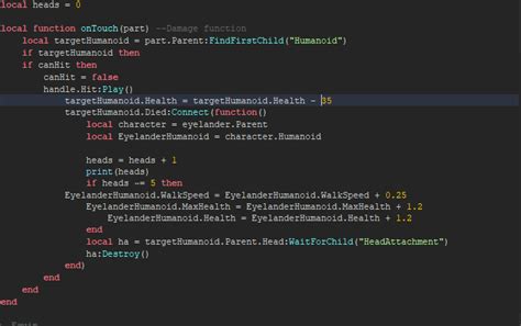 trouble with heads system for weapon scripting support developer