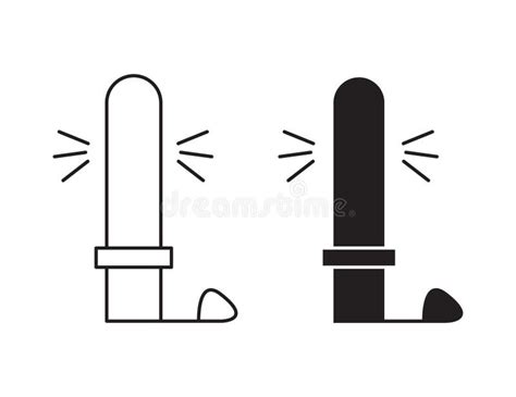 Light Stick Outline Icon Collection Or Set Light Stick Thin Vector