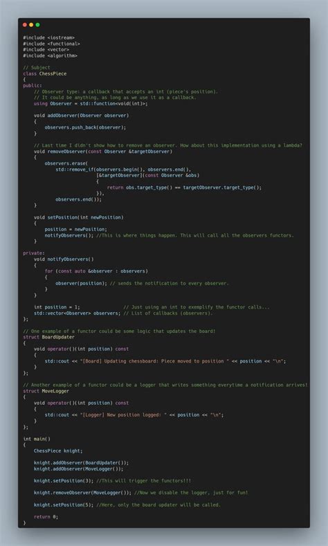 Designpatterns Cplusplus Observerpattern Softwareengineering Codingtips Functors