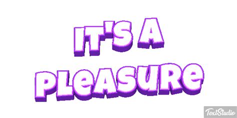 Its A Pleasure Sentence Animated  Logo Designs