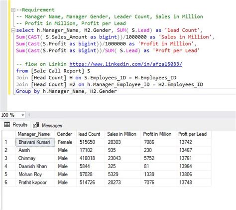 Afzal Afzal On Linkedin Self Join With Full Join And Aggregate Function