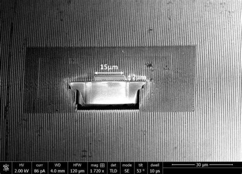 12 Section Of The Grating Area With 15 µm X 2 µm Download Scientific Diagram