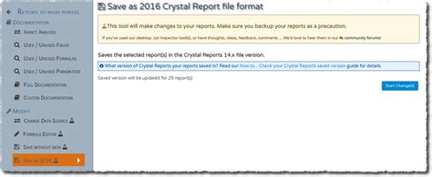 Remove Saved Data From Crystal Reports Tool And Save As Crystal Reports 2016 2020 Tool Now