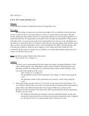 Understanding DC Circuits And Ohm S Law In Physics 2 Lab Course Hero
