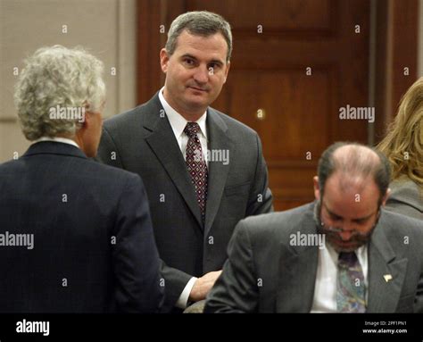 Michael Blagg Center Is Flanked By His Attorneys David Eisner Left And Ken Singer During