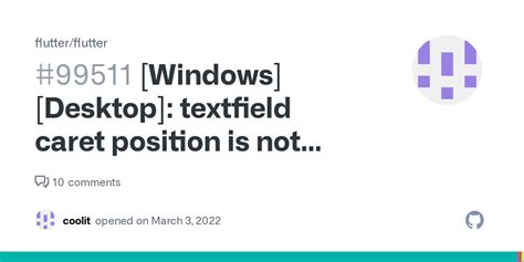 Windows Desktop Textfield Caret Position Is Not Consistent When