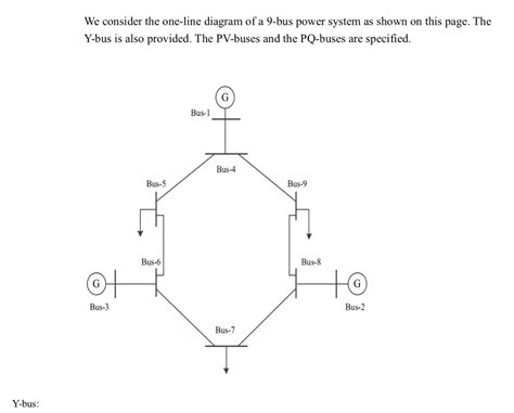 Solved We Consider The One Line Diagram Of A 9 Bus Power