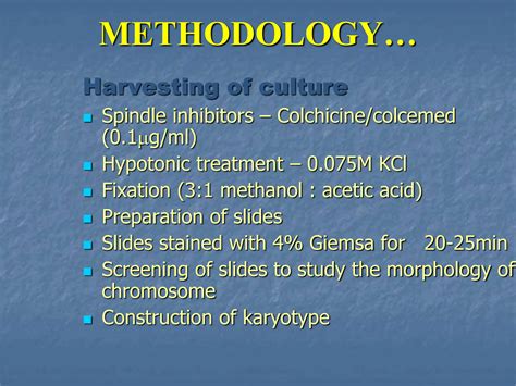 Karyotyping And Chromosomal Analysis In Clinical Genetics Ppt