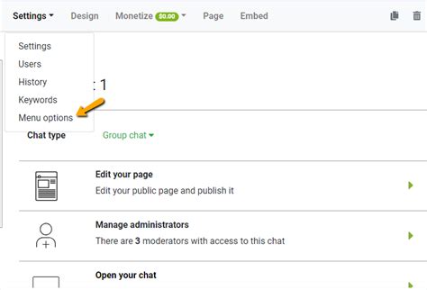 New Feature Turn On Off The Chat Menu Options